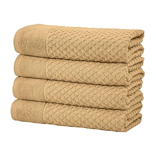Click here for Linery Cotton Quick-Dry Textured 4 Pc Bath Towels... prices