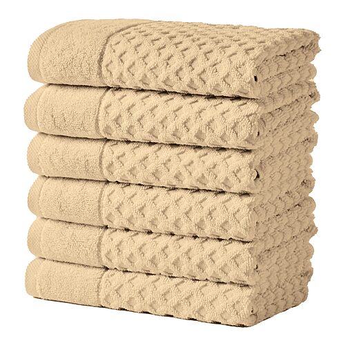 Click here for Linery Cotton Quick-Dry Textured 6 Pc Hand Towels... prices