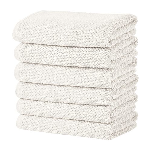 Click here for Linery Cotton Quick-Dry Loop Textured 6 Pc Hand To... prices