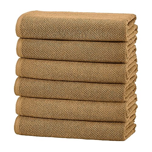 Click here for Linery Cotton Quick-Dry Loop Textured 6 Pc Hand To... prices