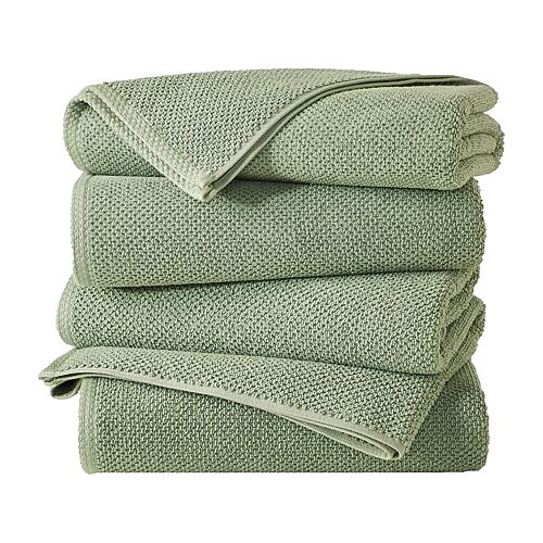 Click here for Linery Cotton Quick-Dry Loop Textured 4 Pc Bath To... prices