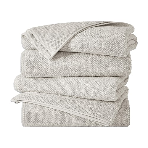 Click here for Linery Cotton Quick-Dry Loop Textured 4 Pc Bath To... prices