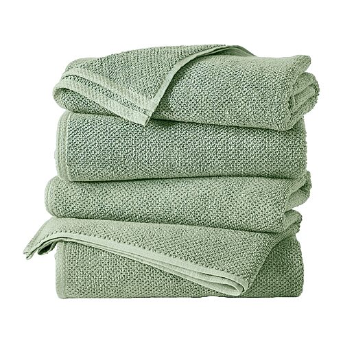 Click here for Linery Cotton Quick-Dry Loop Textured 4 Pc Bath To... prices