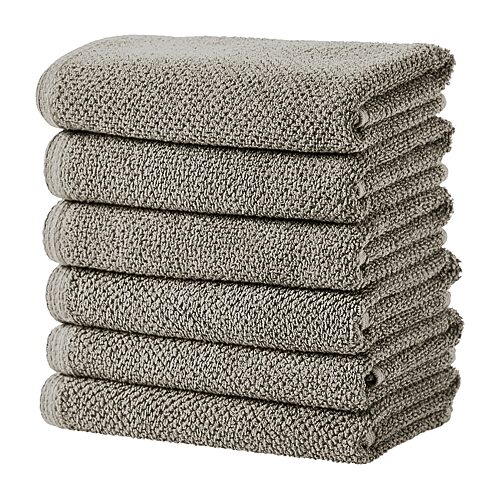 Click here for Linery Cotton Quick-Dry Loop Textured 6 Pc Hand To... prices