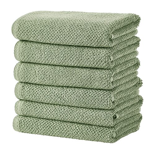 Click here for Linery Cotton Quick-Dry Loop Textured 6 Pc Hand To... prices