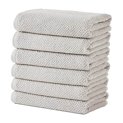 Click here for Linery Cotton Quick-Dry Loop Textured 6 Pc Hand To... prices