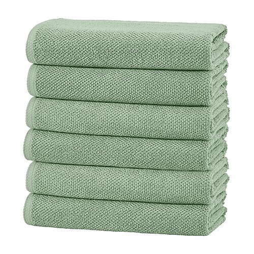 Click here for Linery Cotton Quick-Dry Loop Textured 6 Pc Hand To... prices