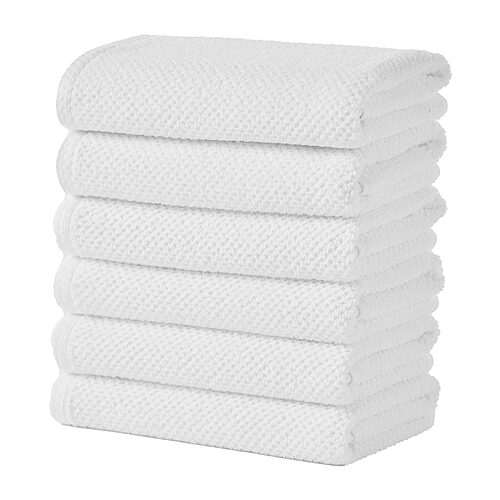 Click here for Linery Cotton Quick-Dry Loop Textured 6 Pc Hand To... prices