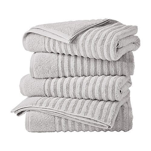 Click here for Linery Luxurious Cotton 4 Pk Bath Towel Set  One S... prices
