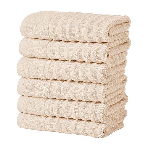 Click here for Linery Luxurious Cotton 6 Pk Hand Towel Set  One S... prices