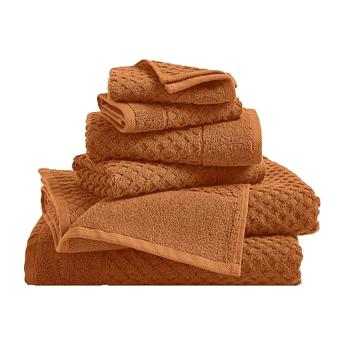 Click here for Linery Cotton Quick-Dry Textured 6 Pc Towel Set  O... prices