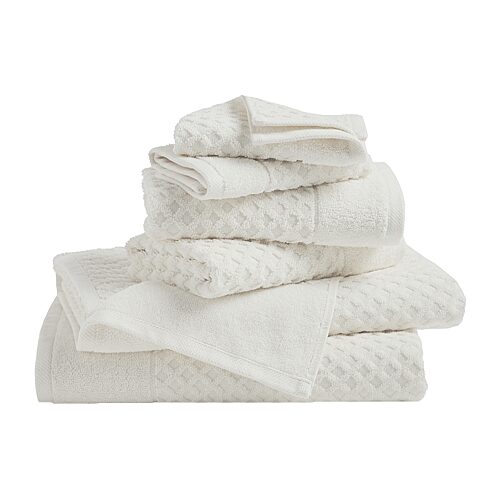 Click here for Linery Cotton Quick-Dry Textured 6 Pc Towel Set  O... prices