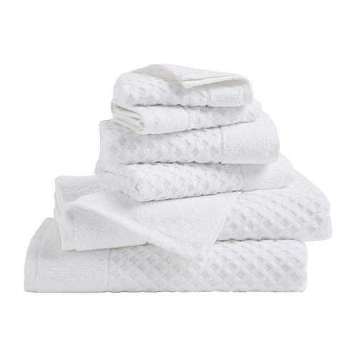 Click here for Linery Cotton Quick-Dry Textured 6 Pc Towel Set  O... prices