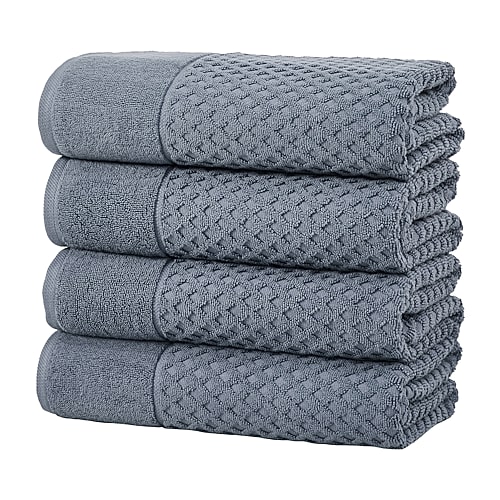 Click here for Linery Cotton Quick-Dry Textured 4 Pc Bath Towels... prices