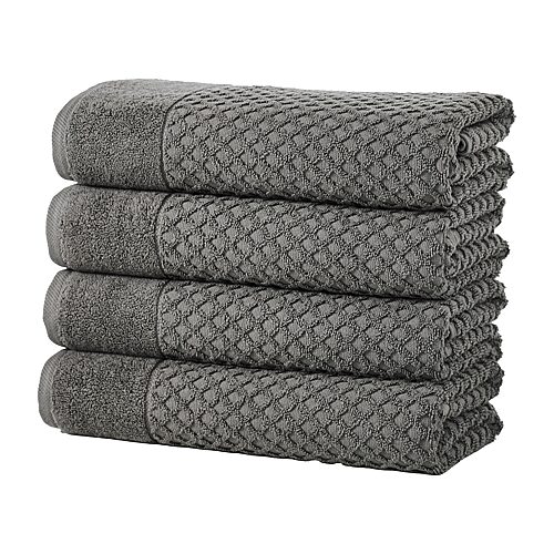 Click here for Linery Cotton Quick-Dry Textured 4 Pc Bath Towels... prices