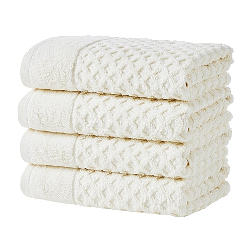 Click here for Linery Cotton Quick-Dry Textured 4 Pc Bath Towels... prices