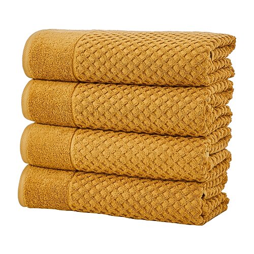 Click here for Linery Cotton Quick-Dry Textured 4 Pc Bath Towels... prices