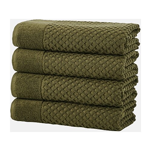 Click here for Linery Cotton Quick-Dry Textured 4 Pc Bath Towels... prices