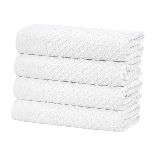 Click here for Linery Cotton Quick-Dry Textured 4 Pc Bath Towels... prices