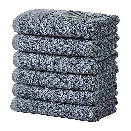 Click here for Linery Cotton Quick-Dry Textured 6 Pc Hand Towels... prices
