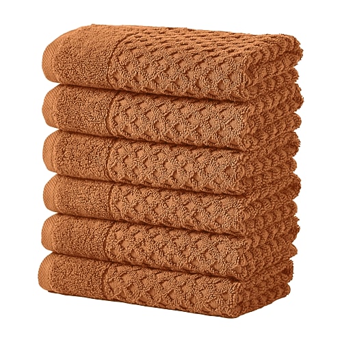 Click here for Linery Cotton Quick-Dry Textured 6 Pc Hand Towels... prices