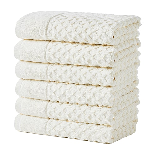 Click here for Linery Cotton Quick-Dry Textured 6 Pc Hand Towels... prices
