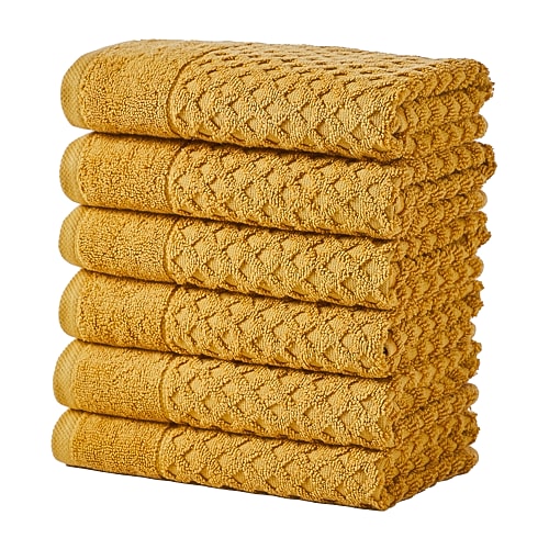 Click here for Linery Cotton Quick-Dry Textured 6 Pc Hand Towels... prices