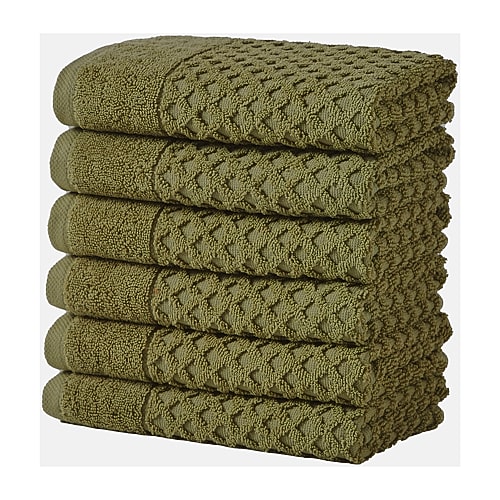 Click here for Linery Cotton Quick-Dry Textured 6 Pc Hand Towels... prices