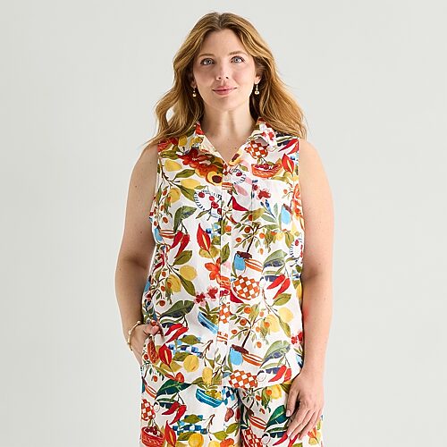 Click here for St. Johns Bay Womens Plus Sleeveless Classic Fit B... prices