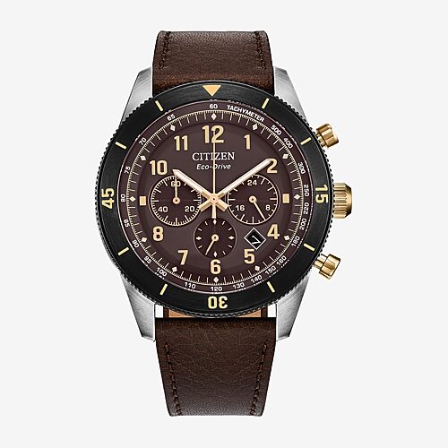 Click here for Citizen Sport Casual Mens Chronograph Brown Leathe... prices