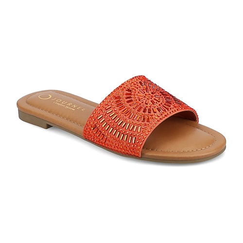 Click here for Journee Collection Womens Maria Flat Sandals  6 Me... prices