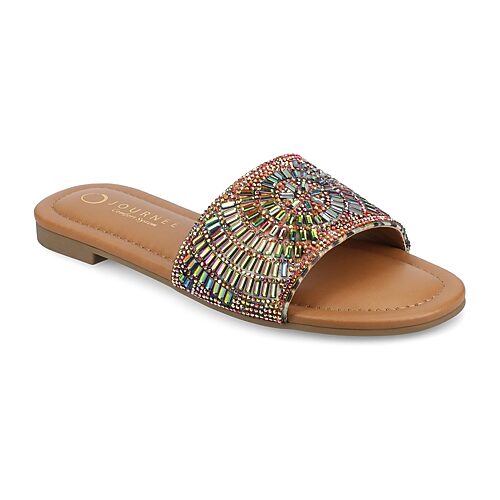 Click here for Journee Collection Womens Maria Flat Sandals  8 1/... prices