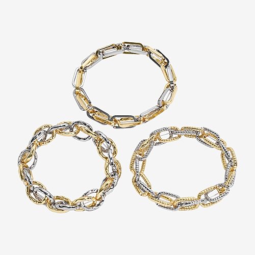 Click here for Bold Elements Womens 3-pc. Bracelet Set  One Size... prices