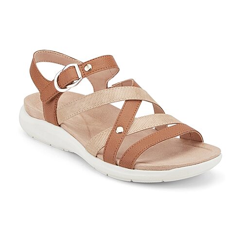Click here for Easy Spirit Womens Wayan Strappy Flat Sandals - Me... prices