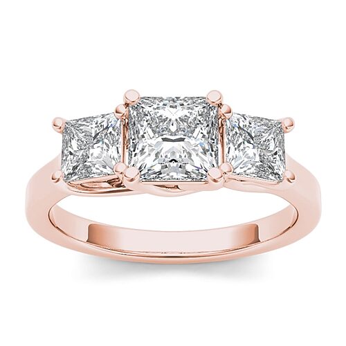 Click here for 2 CT.T.W. Natural Diamond 14K White Gold 3-Stone E... prices
