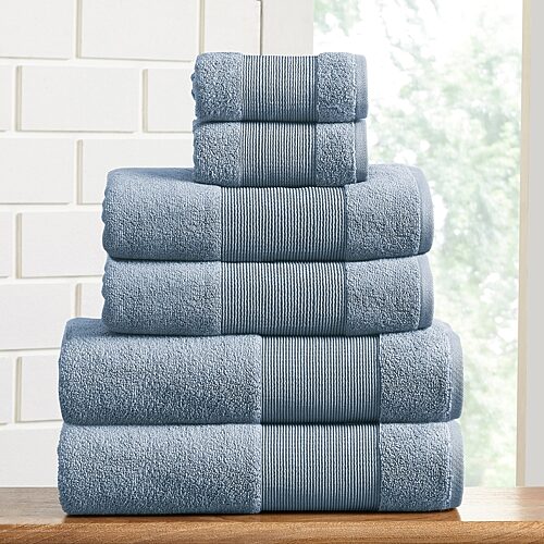 Click here for Aircloud 6-pc. Quick Dry Solid Bath Towel Set  One... prices