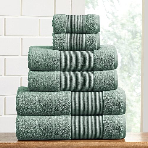 Click here for Aircloud 6-pc. Quick Dry Solid Bath Towel Set  One... prices
