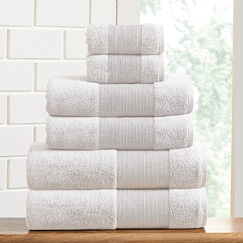 Click here for Aircloud 6-pc. Quick Dry Solid Bath Towel Set  One... prices