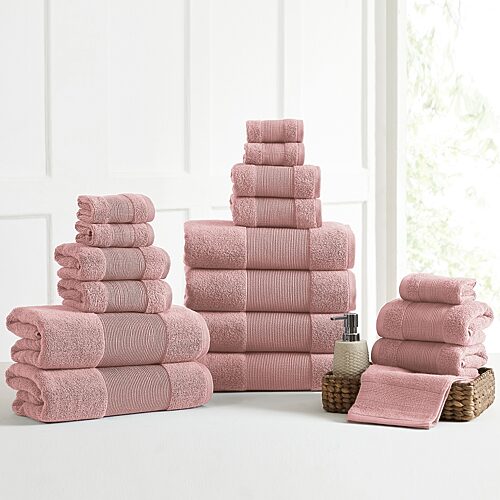 Click here for Aircloud 18-pc. Solid Bath Towel Set  One Size  Pi... prices