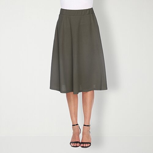 Click here for White Mark Saya Flare Skirt  Small  Green prices
