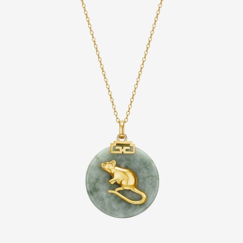 Click here for Rat Womens Genuine Green Jade 18K Gold Over Silver... prices