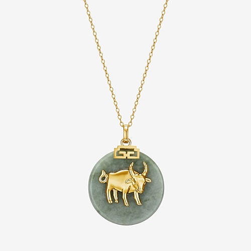 Click here for Bull Womens Genuine Green Jade 18K Gold Over Silve... prices