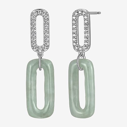 Click here for Womens Genuine Green Jade Sterling Silver Papercli... prices