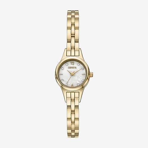 Click here for Geneva Womens Crystal Accent Gold Tone Bracelet Wa... prices