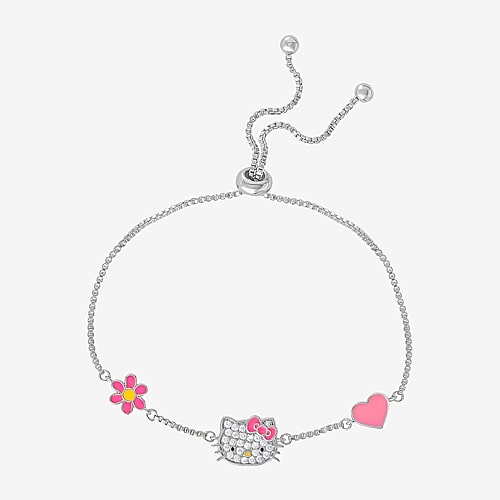 Click here for Womens Cubic Zirconia Flower Heart Hello Kitty Bol... prices