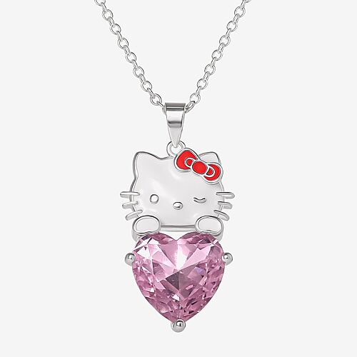 Click here for Hello Kitty Womens Pink Glass Pure Silver Over Bra... prices