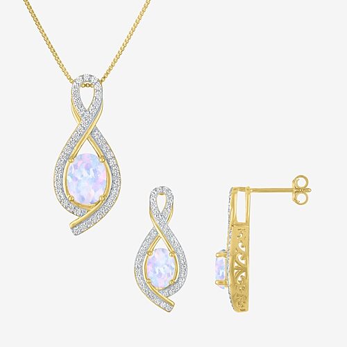 Click here for Gemstone 14K Gold Over Silver Sterling Silver Oval... prices