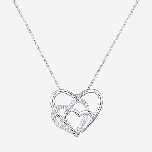 Click here for Diamonart Womens White Cubic Zirconia Sterling Sil... prices