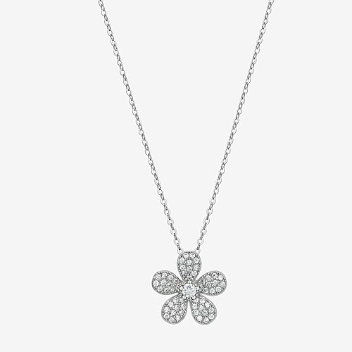 Click here for Diamonart Womens White Cubic Zirconia Sterling Sil... prices