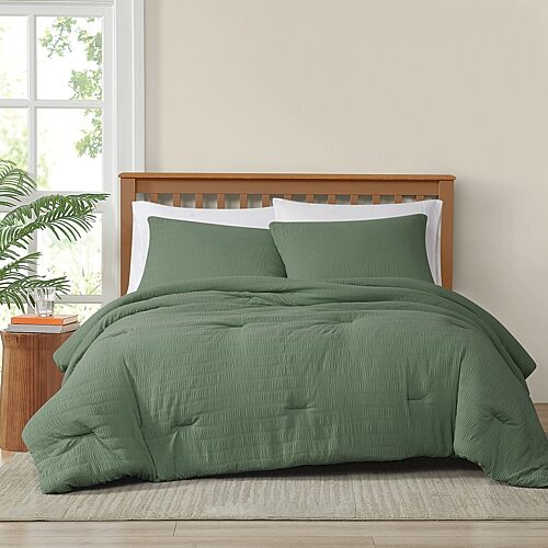 Click here for Truly Soft Crinkle Garment Wash 3pc. Comforter Set prices